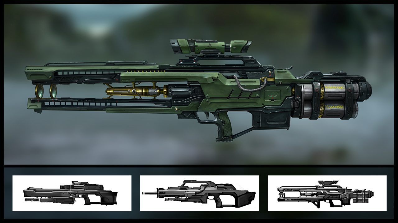 Designing Gun Concepts for First Person Shooters in Maya and Photoshop ...